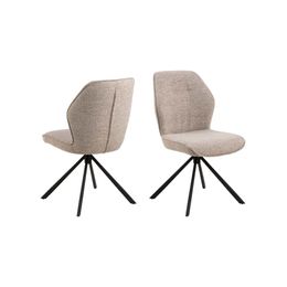 ebuy24 Esszimmerstuhl Aura Beige 2er Set | Gr.: onesize