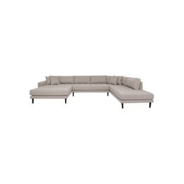 ebuy24 U-Sofa Lido Braun 370 x 220 cm | Gr.: onesize