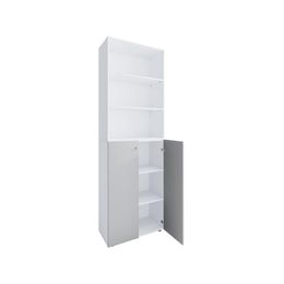 ebuy24 B&uuml;roschrank Lona2XLDTR wei&szlig; Wei&szlig; 70 x 39 cm | Gr.: onesize