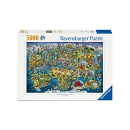 Ravensburger Verlag GmbH Spiel - Weltkarte mit Sehensw&uuml;rdigkeiten | Gr.: onesize
