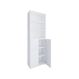 ebuy24 B&uuml;roschrank Lona2XLDTR wei&szlig; Wei&szlig; 70 x 39 cm | Gr.: onesize