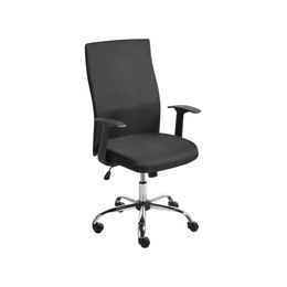 Beliani B&uuml;rostuhl ZUNO in Schwarz/Silber - (W) 60 x (H) 103 x (L) 60 cm | Gr.: onesize