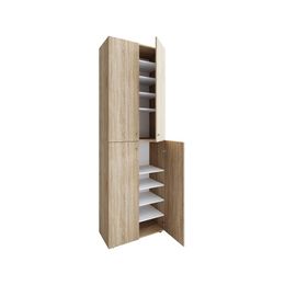 ebuy24 Schuhschrank Lona2XL10DT Eiche Eiche 70 x 39 cm | Gr.: onesize