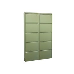 ebuy24 Schuhschrank Pisa 8 Gr&uuml;n 100 x 16 cm | Gr.: onesize