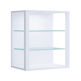 ebuy24 Vitrinenschrank GlasolSW Wei&szlig; 52 x 35 cm | Gr.: onesize