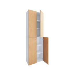 ebuy24 B&uuml;roschrank Lona2XLDT wei&szlig; Wei&szlig; 70 x 39 cm | Gr.: onesize