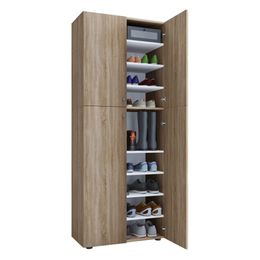 ebuy24 Schuhschrank Lona Eiche Dekor 70 x 37 cm | Gr.: onesize