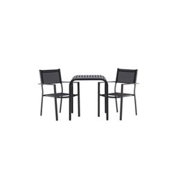 ebuy24 Gartenset Borneo 3-teilig Schwarz 70 x 70 cm | Gr.: onesize