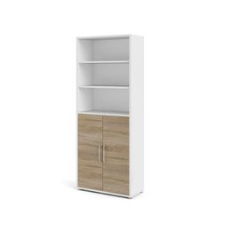 ebuy24 B&uuml;roregal Prisme Wei&szlig; 89 x 40 cm | Gr.: onesize