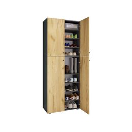 ebuy24 Schuhschrank LonaXXL9DT anthrazit Anthrazit 70 x 39 cm | Gr.: onesize