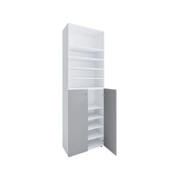ebuy24 Schuhschrank Lona2XL10DTR wei&szlig; Wei&szlig; 70 x 39 cm | Gr.: onesize