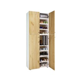 ebuy24 Schuhschrank LonaXXL9DT wei&szlig; Wei&szlig; 70 x 39 cm | Gr.: onesize