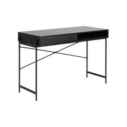 ebuy24 Schreibtisch Angus Schwarz 110 x 50 cm | Gr.: onesize