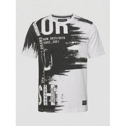 KOROSHI Crew cotton all over t-shirt in wei&szlig; | Gr.: XL