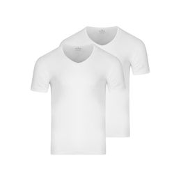 Ragman Unterhemd / Shirt Kurzarm Basic in Wei&szlig; | Gr.: M