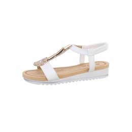 Ital-Design Sandale & Sandalette in Wei&szlig; | Gr.: 37