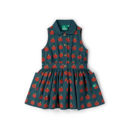 Little Green Radicals Sch&uuml;rzenkleid mit Knopfleiste in Blau | Gr.: 4-5-jahre