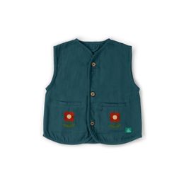 Little Green Radicals Besticktes Gilet in Navy | Gr.: 3-4 Jahre