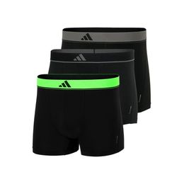 Adidas 3er Pack Trunk Active Micro Flex Eco in Schwarz | Gr.: XL