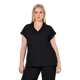 Ulla Popken Shirt in schwarz | Gr.: 42-44