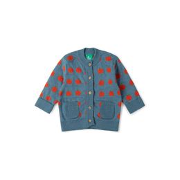 Little Green Radicals Apple Cardigan in Blau | Gr.: 4-5-jahre