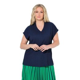 Ulla Popken Shirt in marine | Gr.: 62/64