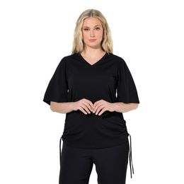 Ulla Popken Shirt in schwarz | Gr.: 46-48