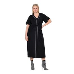 Ulla Popken Kleid in schwarz | Gr.: 62/64