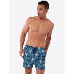 HOM Badeshorts ' Beach Boxer Maiolica ' Herren Gr&ouml;&szlig;e S blau