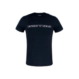 Emporio Armani T-Shirt Megalogo in Dunkelblau | Gr.: L