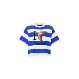 Rich & Royal Rich & Royal Boxy Striped Shirt Croissant in Royal Blue | Gr.: M