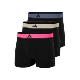 Adidas 3er Pack Trunk Active Micro Flex Eco in Schwarz | Gr.: M