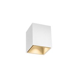 Wever & Ducre Box Mini 1.0 LED Ceiling White Matt/Champagne 2700K Phase