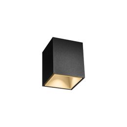 Wever & Ducre Box Mini 1.0 LED Ceiling Black Matt/Champagne 2700K Phase