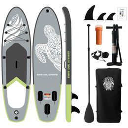 Stand-Up Turtle 2 Save OUR Ocean, Grau, Gr&uuml;n, Wei&szlig;, Kunststoff, 290x75x15 cm, Freizeit, Pools und Wasserspa&szlig;, Stand Up Paddle