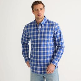 LANDS' END CLASSIC FIT. B&uuml;gelfreies Twillhemd, Herren,  Blau, Baumwolle, by Lands' End