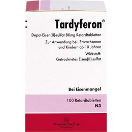 kohlpharma Tardyferon Depot-Eisen(II)-sulfat 80 mg Retardtab. 100 St