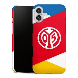 DeinDesign iPhone 16 Plus Handy Premium Case Smartphone Handyh&uuml;lle Schutzh&uuml;lle matt 1. Fsv Mainz 05 E.V. Official Licensed Product Soccer Premium Case