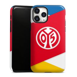 DeinDesign iPhone 11 Pro Handy Panzer Handyh&uuml;lle robuste Outdoor H&uuml;lle Schutzh&uuml;lle gl&auml;nzend Soccer Official Licensed Product 1. Fsv Mainz 05 E.V. Tough Case