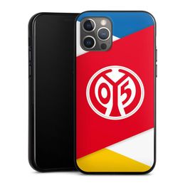 DeinDesign iPhone 12 Pro Handy Silikon H&uuml;lle Case schwarz Handyh&uuml;lle Soccer Official Licensed Product 1. Fsv Mainz 05 E.V.