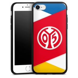 DeinDesign iPhone SE (2022) Handy Slim Case extra d&uuml;nn Silikon Handyh&uuml;lle schwarz H&uuml;lle Official Licensed Product Soccer 1. Fsv Mainz 05 E.V. Silikon Slim Case