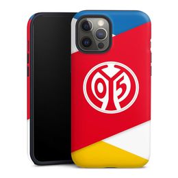 DeinDesign iPhone 12 Pro Handy Panzer Handyh&uuml;lle robuste Outdoor H&uuml;lle Schutzh&uuml;lle matt Soccer Official Licensed Product 1. Fsv Mainz 05 E.V. Tough Case