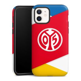 DeinDesign iPhone 12 mini Handy Panzer Handyh&uuml;lle robuste Outdoor H&uuml;lle Schutzh&uuml;lle matt Soccer Official Licensed Product 1. Fsv Mainz 05 E.V. Tough Case
