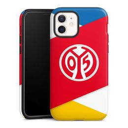 DeinDesign iPhone 12 mini Handy Panzer Handyh&uuml;lle robuste Outdoor H&uuml;lle Schutzh&uuml;lle gl&auml;nzend Soccer Official Licensed Product 1. Fsv Mainz 05 E.V. Tough Case