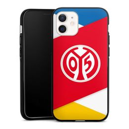 DeinDesign iPhone 12 Handy Silikon H&uuml;lle Case schwarz Handyh&uuml;lle Soccer Official Licensed Product 1. Fsv Mainz 05 E.V.