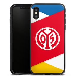 DeinDesign iPhone X Handy Silikon H&uuml;lle Case schwarz Handyh&uuml;lle 1. Fsv Mainz 05 E.V. Official Licensed Product Soccer