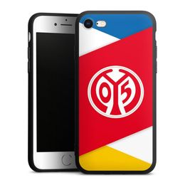 DeinDesign iPhone SE (2020) Handy Premium Silikon H&uuml;lle Handyh&uuml;lle schwarz Case Soccer Official Licensed Product 1. Fsv Mainz 05 E.V. Silikon Premium Case