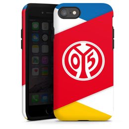 DeinDesign iPhone SE (2020) Handy Panzer Handyh&uuml;lle robuste Outdoor H&uuml;lle Schutzh&uuml;lle matt Soccer Official Licensed Product 1. Fsv Mainz 05 E.V. Tough Case