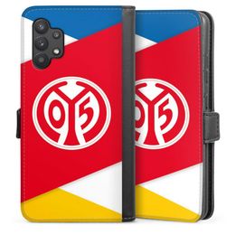 DeinDesign Galaxy A32 4G Handy Klapph&uuml;lle Handyh&uuml;lle aus Kunst Leder schwarz Flip Case 1. Fsv Mainz 05 E.V. Official Licensed Product Soccer Sideflip mit Lasche