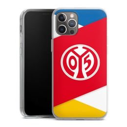 DeinDesign iPhone 12 Pro Max Handy Silikon H&uuml;lle Case transparent Handyh&uuml;lle Soccer Official Licensed Product 1. Fsv Mainz 05 E.V. Silikon Case